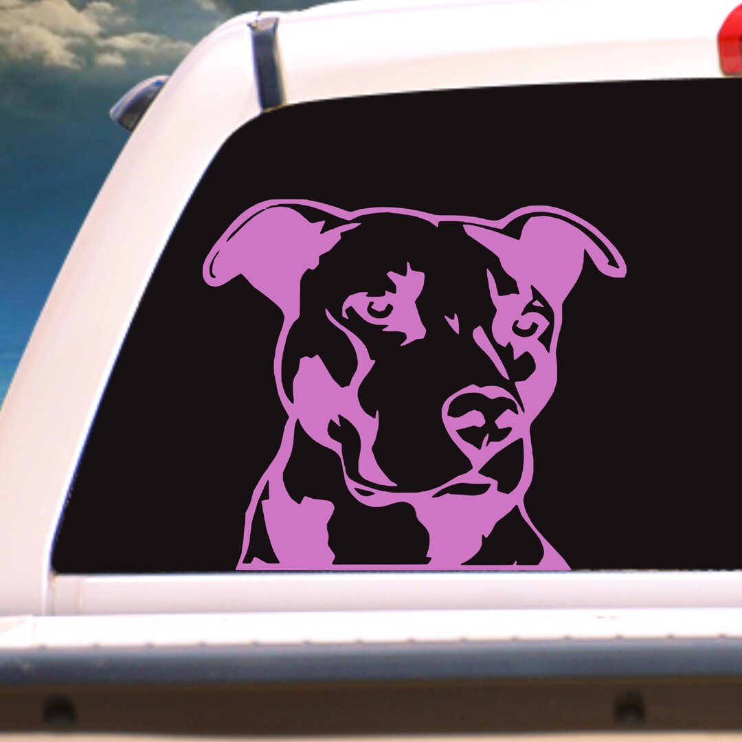 PIT [2] | Pitbull Vinyl Decals: Adorable Pitt Decor for Laptops, Cars ...