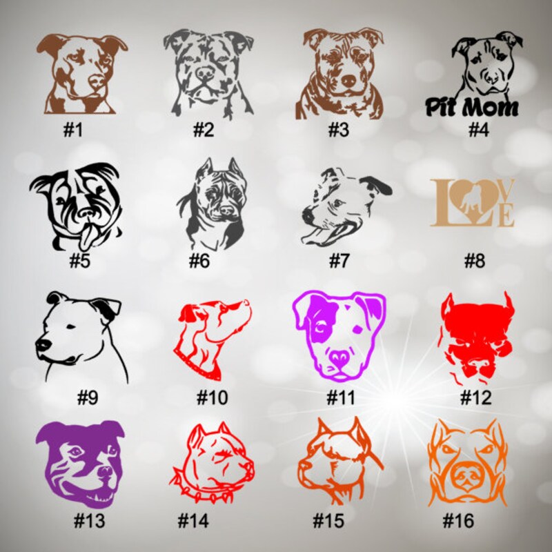 Pit Bull Decal - Etsy