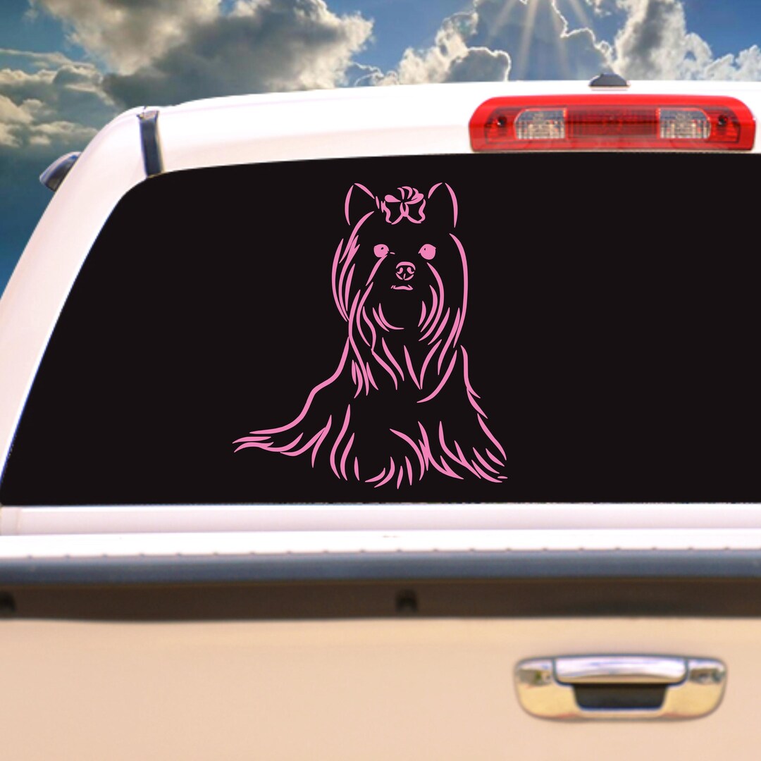 YOR [43] | Yorkshire Terrier Vinyl Decals: Adorable Yorkie Decor for ...