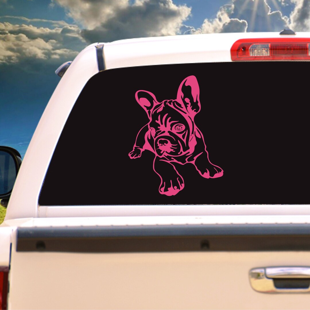 FRC147 | French Bulldog Vinyl Decals: Adorable Canine Decor for Laptops ...
