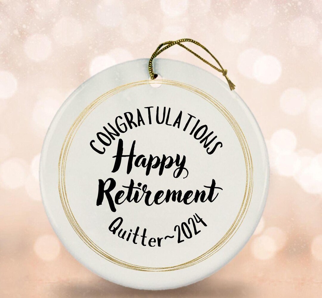 Retirement Ornament, Funny Retirement Ornament, Snarky Rude Retirement ...