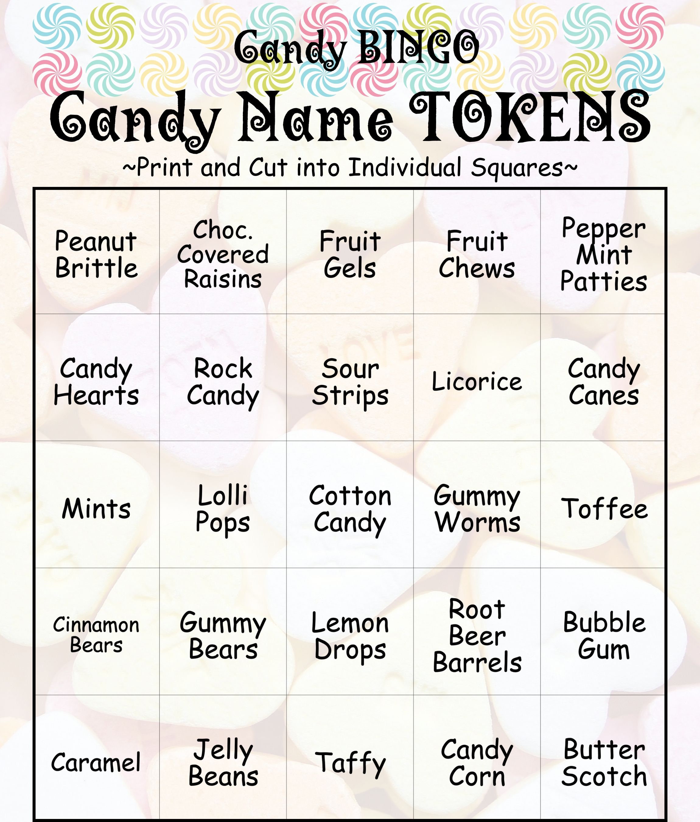 Bingo Digital Printable File for Family, Kid Games Activities PDF, 50 ...