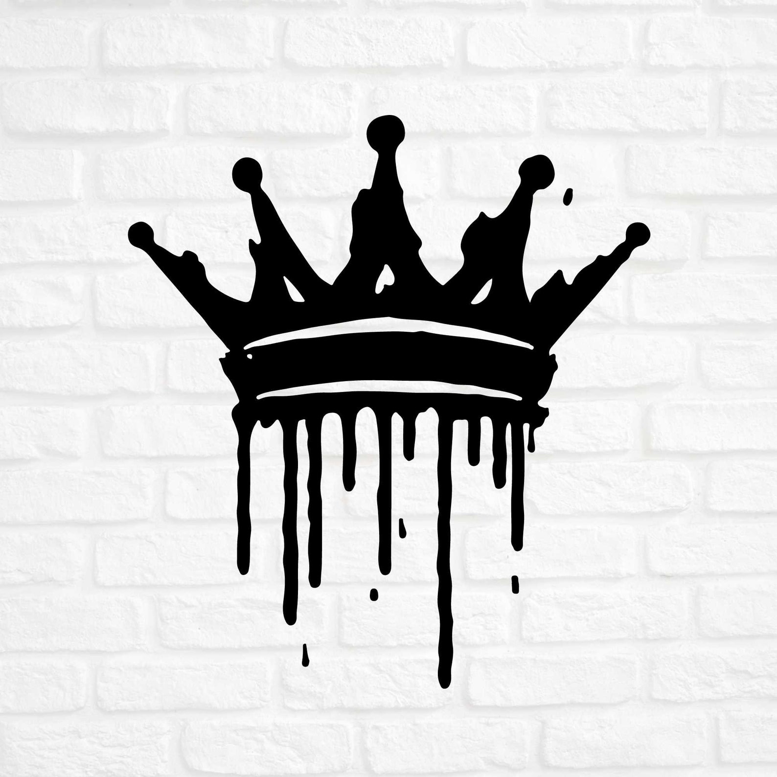 Dripping Black King Crown SVG File for Cricut Users, Blood Water Drip ...