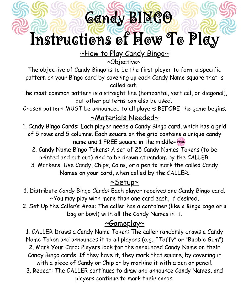 Bingo Digital Printable File for Family, Kid Games Activities PDF, 50 ...