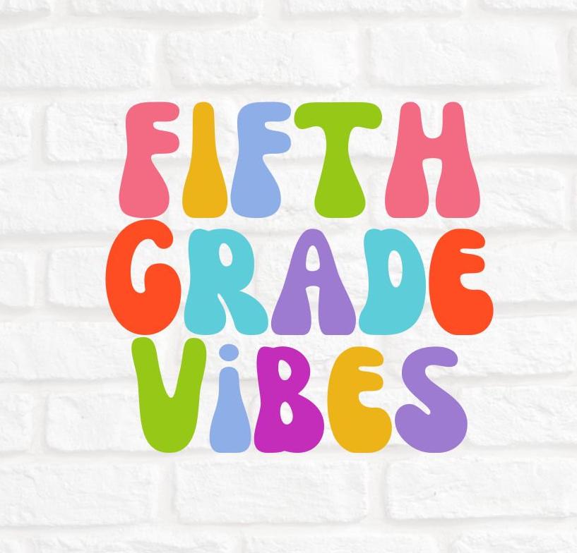 Back to School PNG SVG, Fifth Grade Vibes Svg, Retro First Day of ...