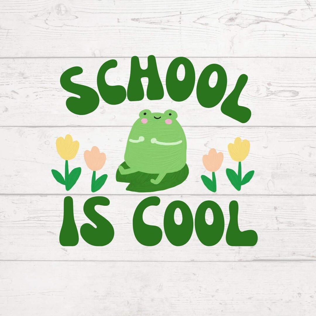 School is Cool Png Svg, Grade School Teacher Art Design PNG, Back to ...