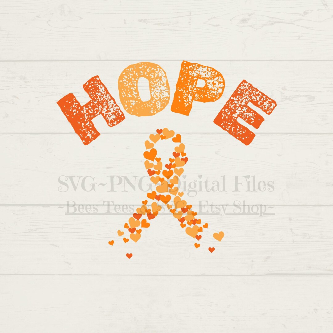 Orange Awareness Ribbon Svg, Kidney Cancer Ribbon Png Svg, Orange ...