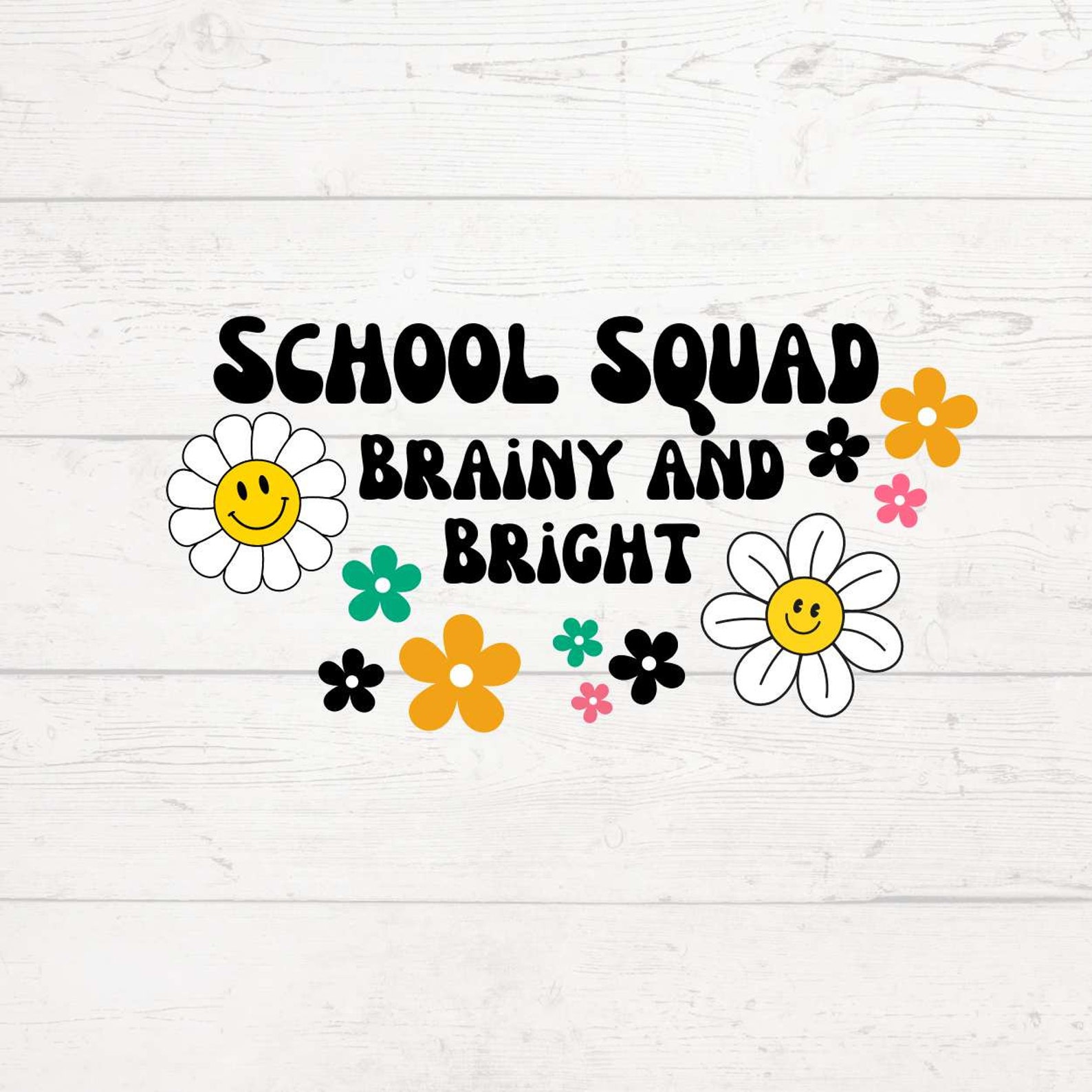 School Squad SVG PNG, Back to School Digital Download for DIY Designers ...