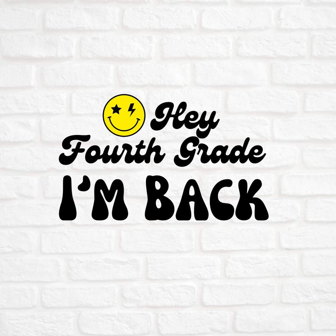 Fourth Grade Png Svg, 4th Grade Teacher Digital Download, Fourth Grade ...