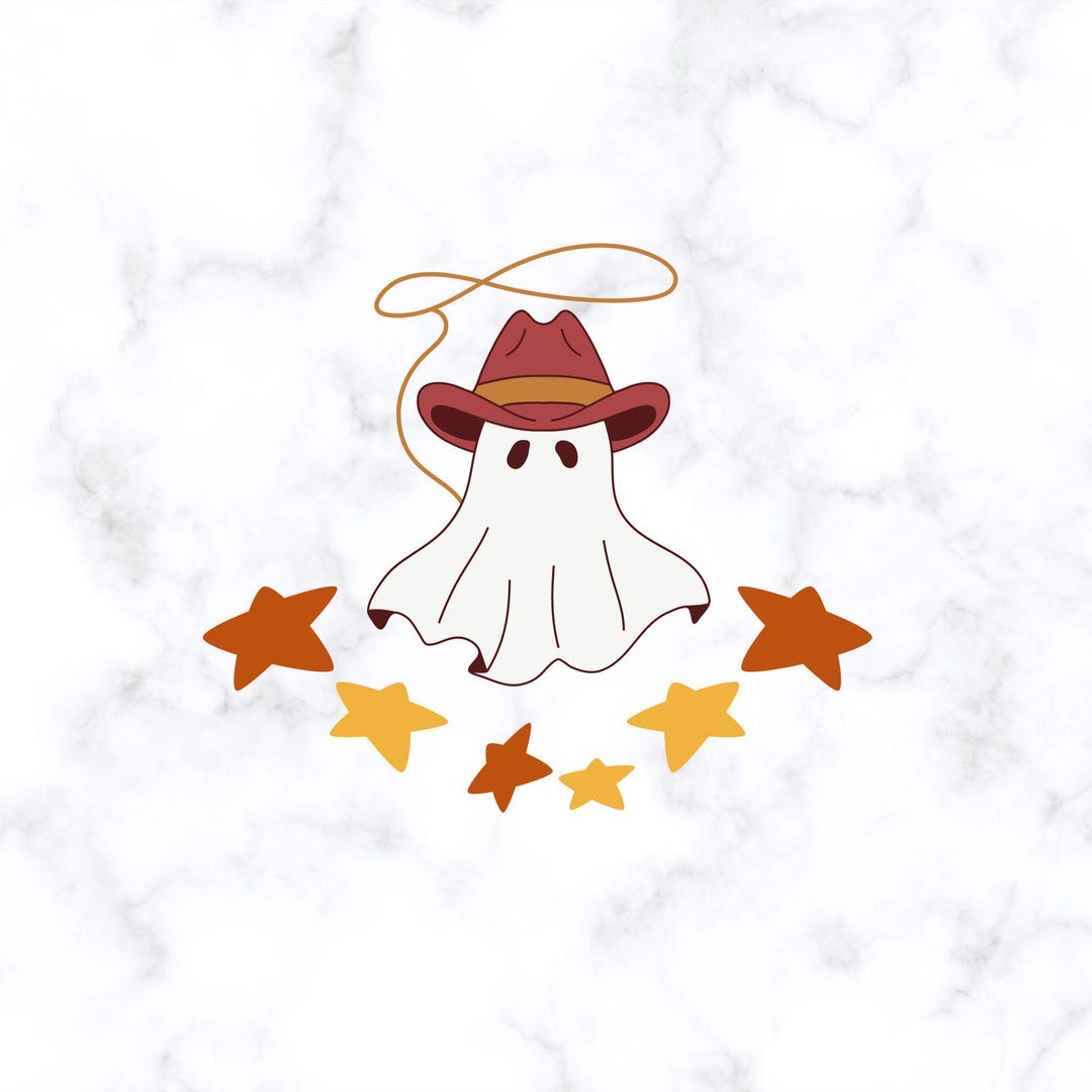 Western Ghost Svg Png, Rodeo Cowboy Ghost Png Svg, Roper Ghost Cricut ...