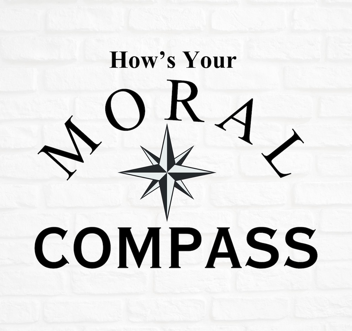Moral Compass SVG for Diyers, Funny Moral Compass Cricut Cut File ...