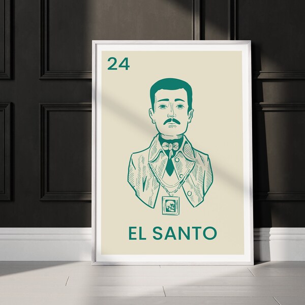 El Santo Poster - Etsy
