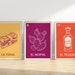 Mexican Loteria Prints Set of 3 El Nopal La Feria El Tequila Loteria ...