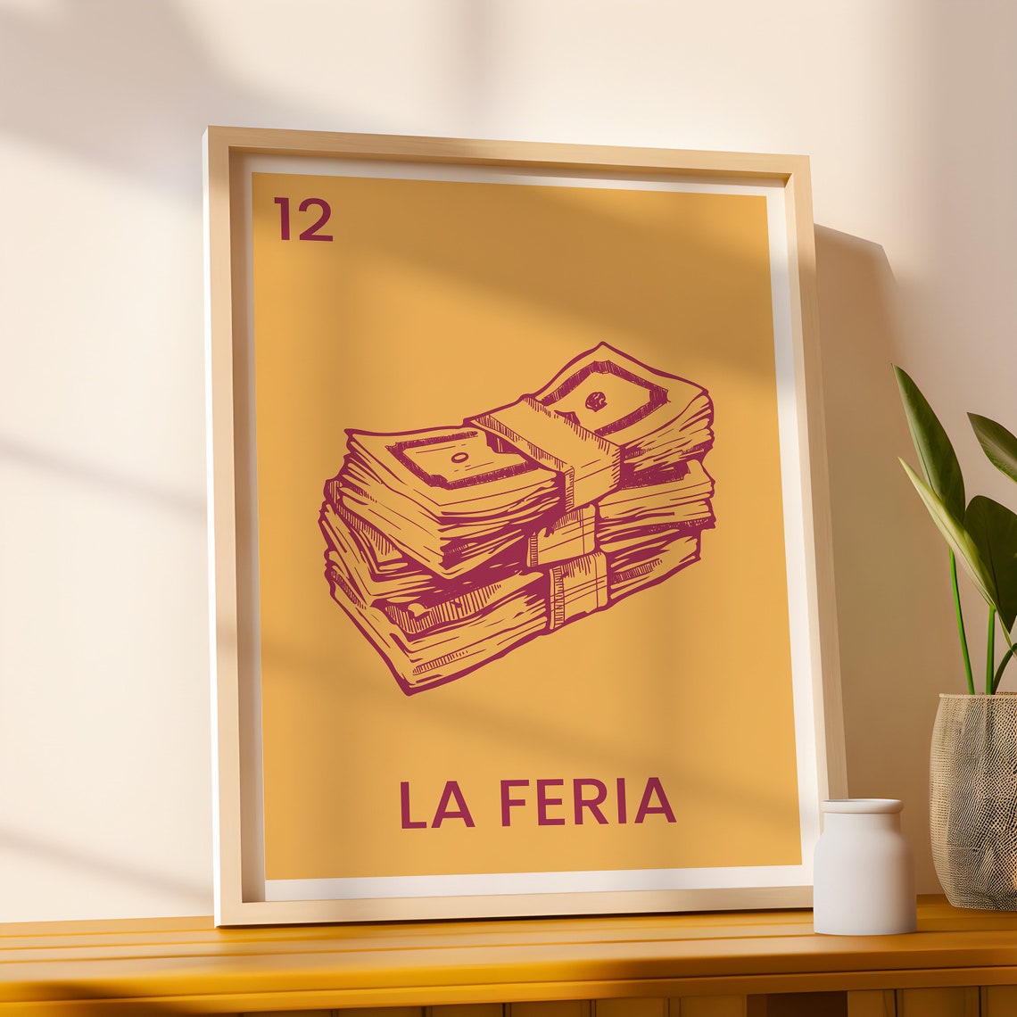 Mexican Loteria Prints Set of 3 El Nopal La Feria El Tequila Loteria ...