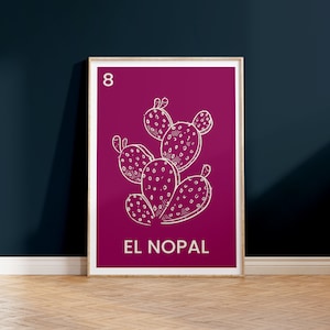 Mexican Loteria Prints Set of 3 El Nopal La Feria El Tequila Loteria ...