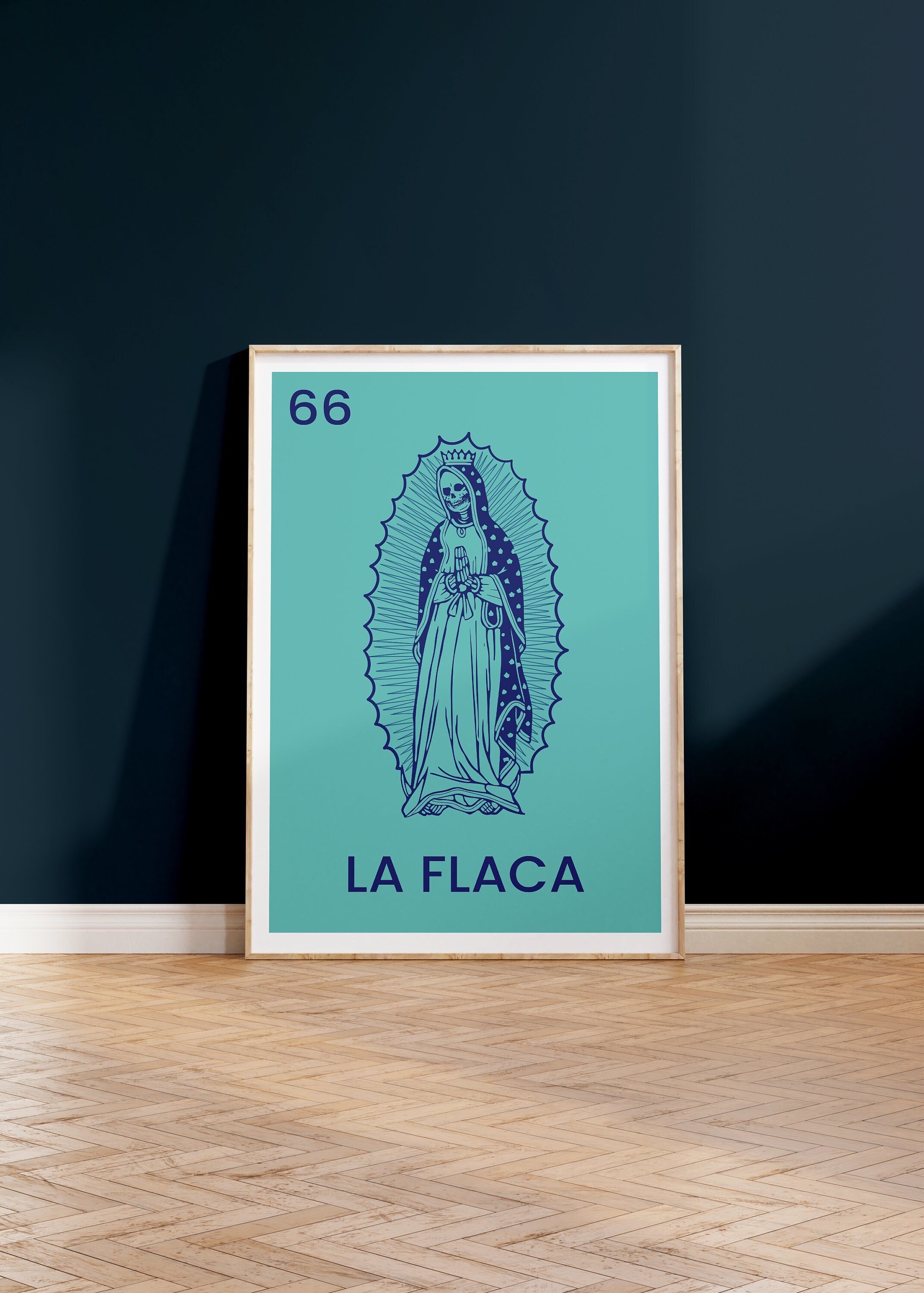 Mexican Loteria Print La Muerte Latinx Posters Santa Muerte Print ...