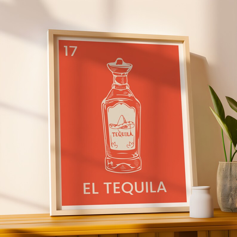 Mexican Loteria Prints Set of 3 El Nopal La Feria El Tequila Loteria ...