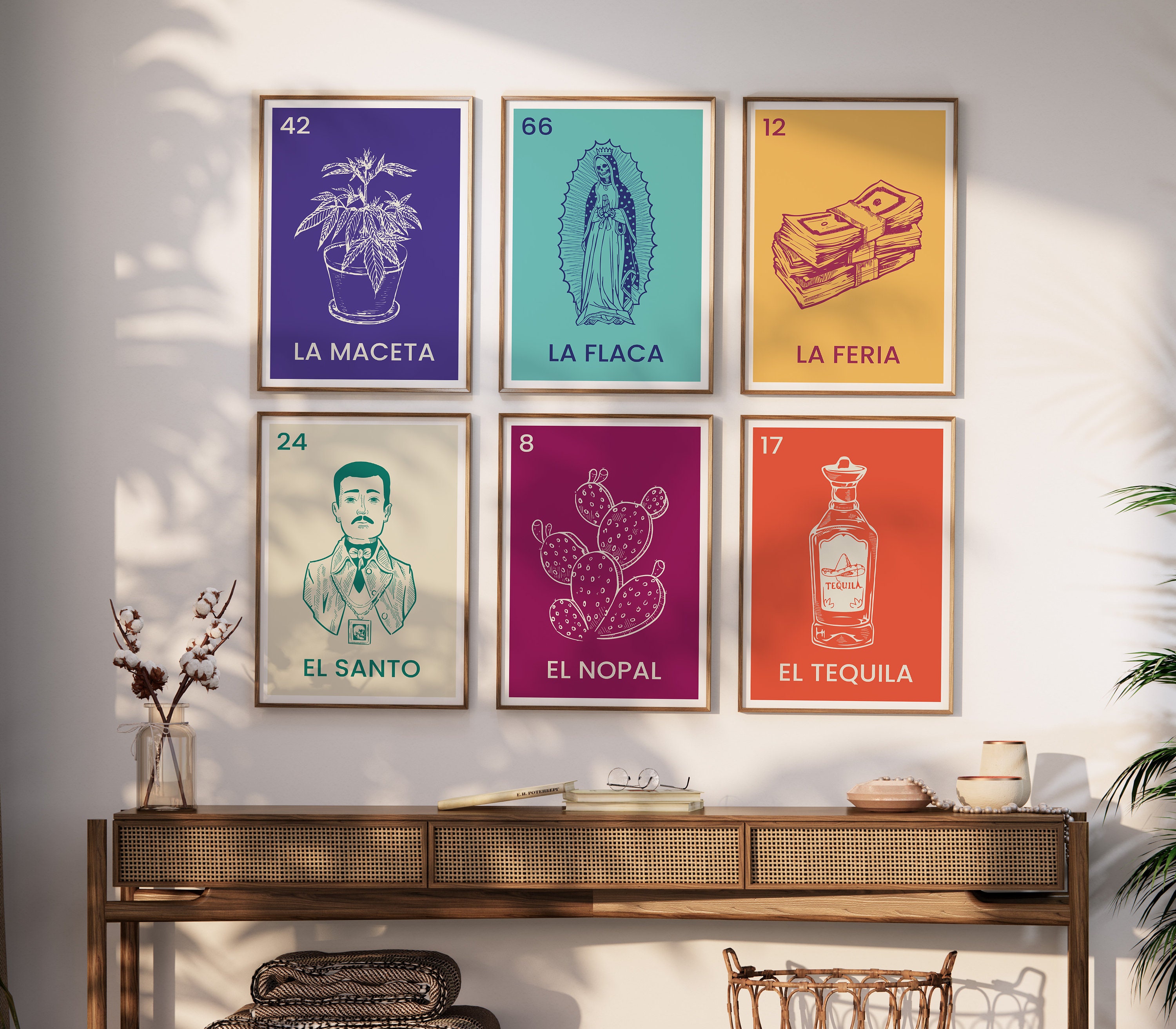 Poster Mexican Loteria La Pota La Mota Digital Print Loteria Designs ...
