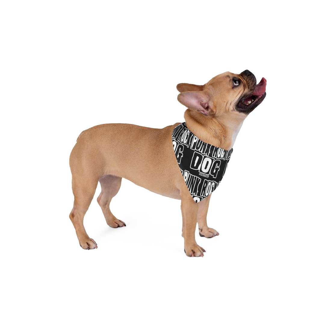 Punk Rock Dog Pet Bandana Scarf Two Sizes Pop Punk Rocker Funny Cool ...