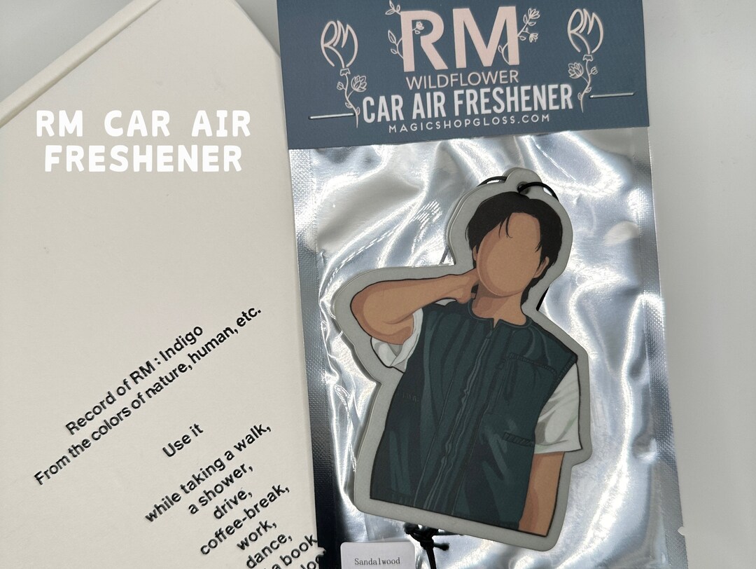 Namjoon Car Air Freshener - RM of BTS | Indigo | RPWP | Namjoon Merch | Right Place Wrong Person ...