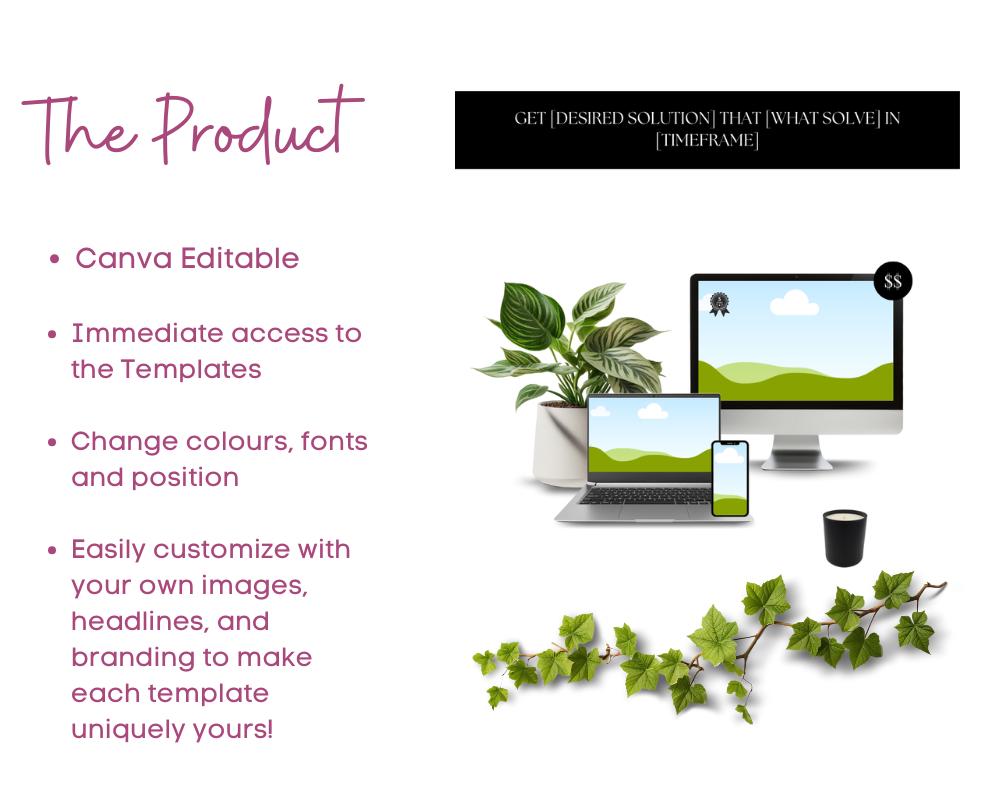 50+ Facebook Ad Mockup Templates: Canva Digital Product Ads (digital ...