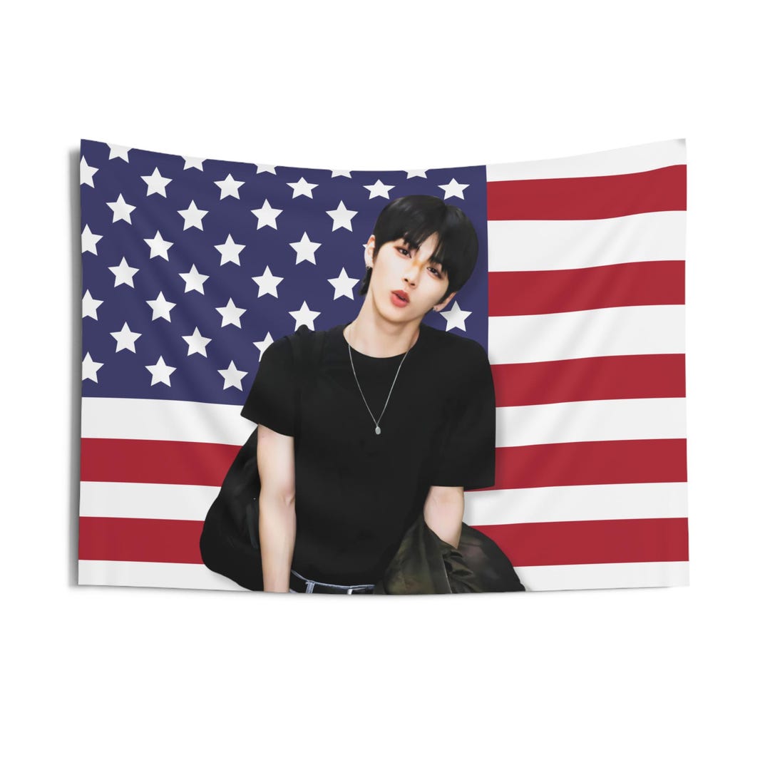 Bonedo Taesan Airport America Flag, Bnd Members Kpop Flag, Boys Next ...