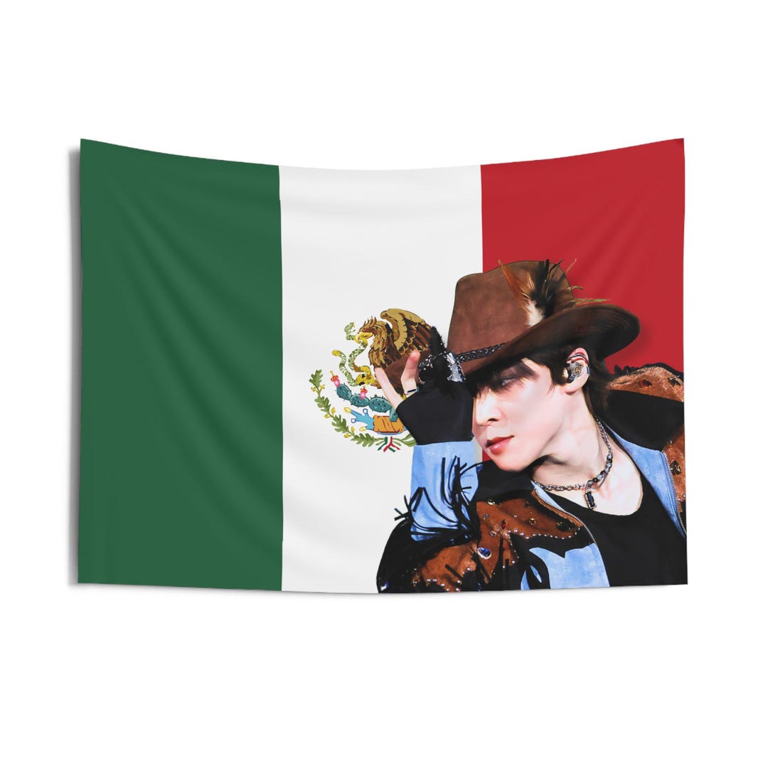 Ateez Yunho Cowboy Mexico Flag, Yunho Ateez Members Kpop Flag, Ateez ...