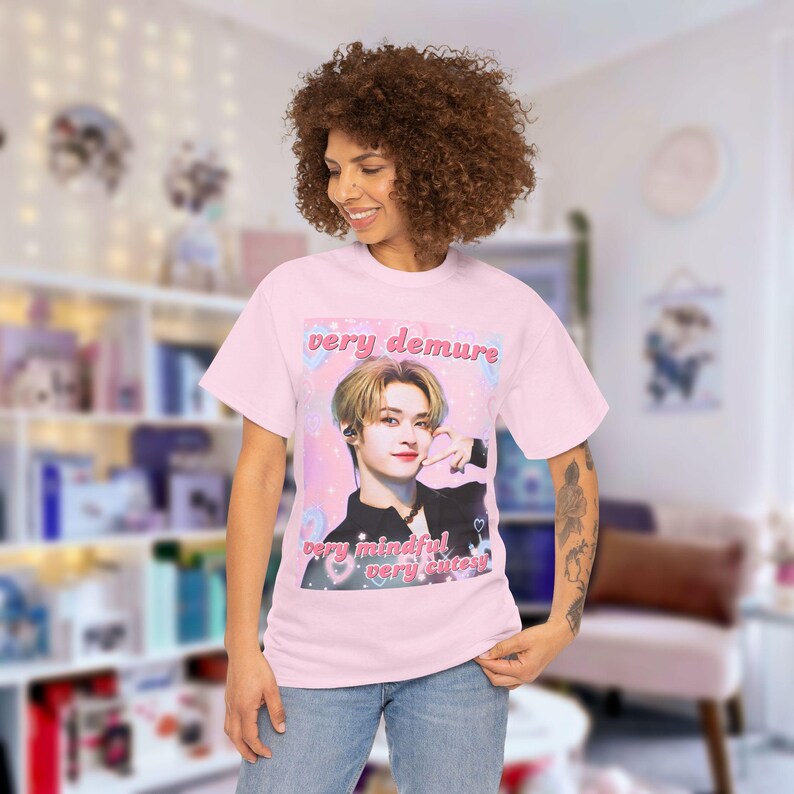 Skz Lee Know Cute Demure Kpop Shirt, Skz Shirt, Stray Kids Ate 2024 ...