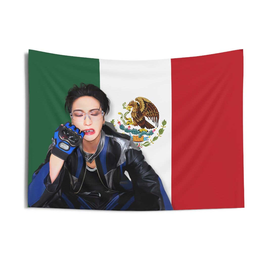 ATEEZ Seonghwa Mexico Flag Banner, ATEEZ Seonghwa Instagram Kpop Flag ...