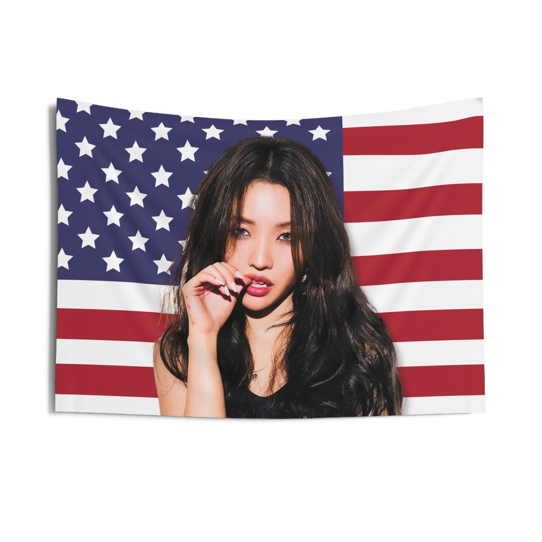 Gidle Soyeon America Flag Banner, Soyeon G Idle Wife Kpop Flag, Gidle ...