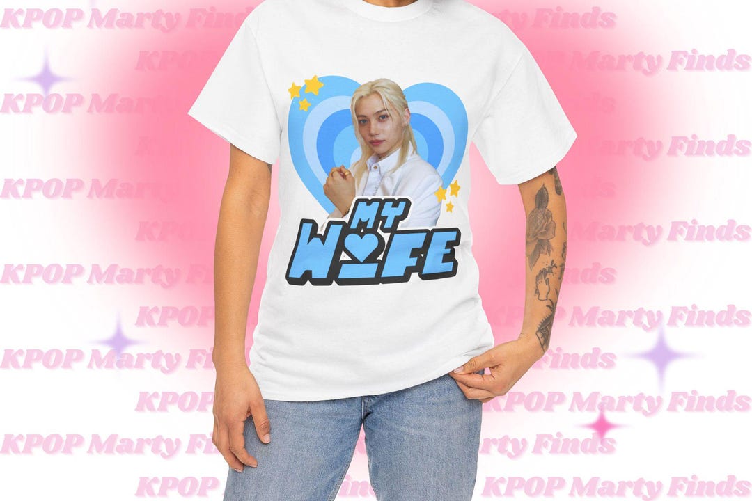 SKZ Felix Blonde Y2k My Wife Shirt, Felix Ate Stray Kids Merch, SKZ ...