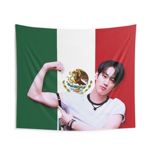 P1HARMONY Intak Biceps Mexico Flag, P1harmony Tour 2024 Kpop Flag, P1h ...