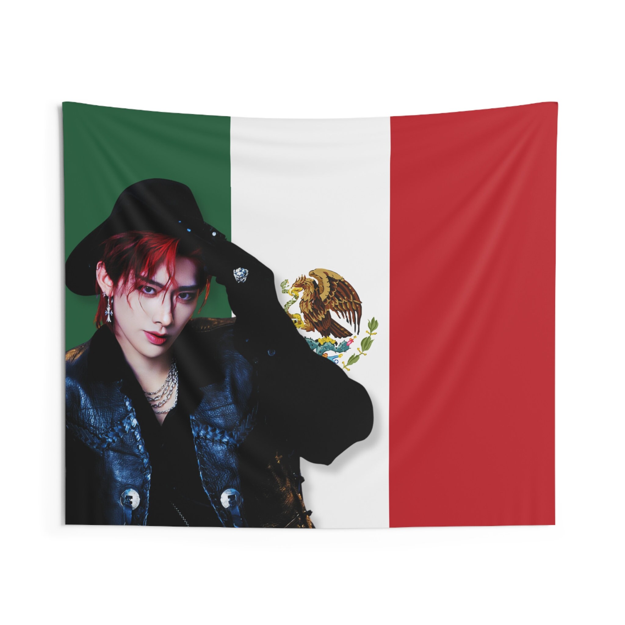 Zb1 Ricky Cowboy Mexico Flag Banner, Zerobaseone Members Kpop Flag, Zb1 ...