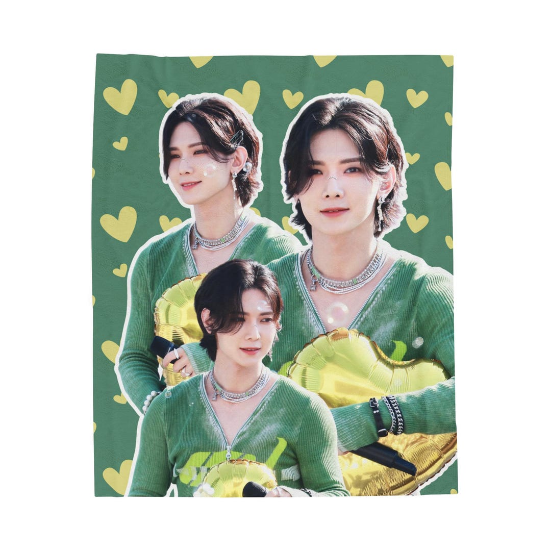 Ateez Yeosang Cute Green Top Blanket, Ateez Yeosang Cute Kpop Merch ...