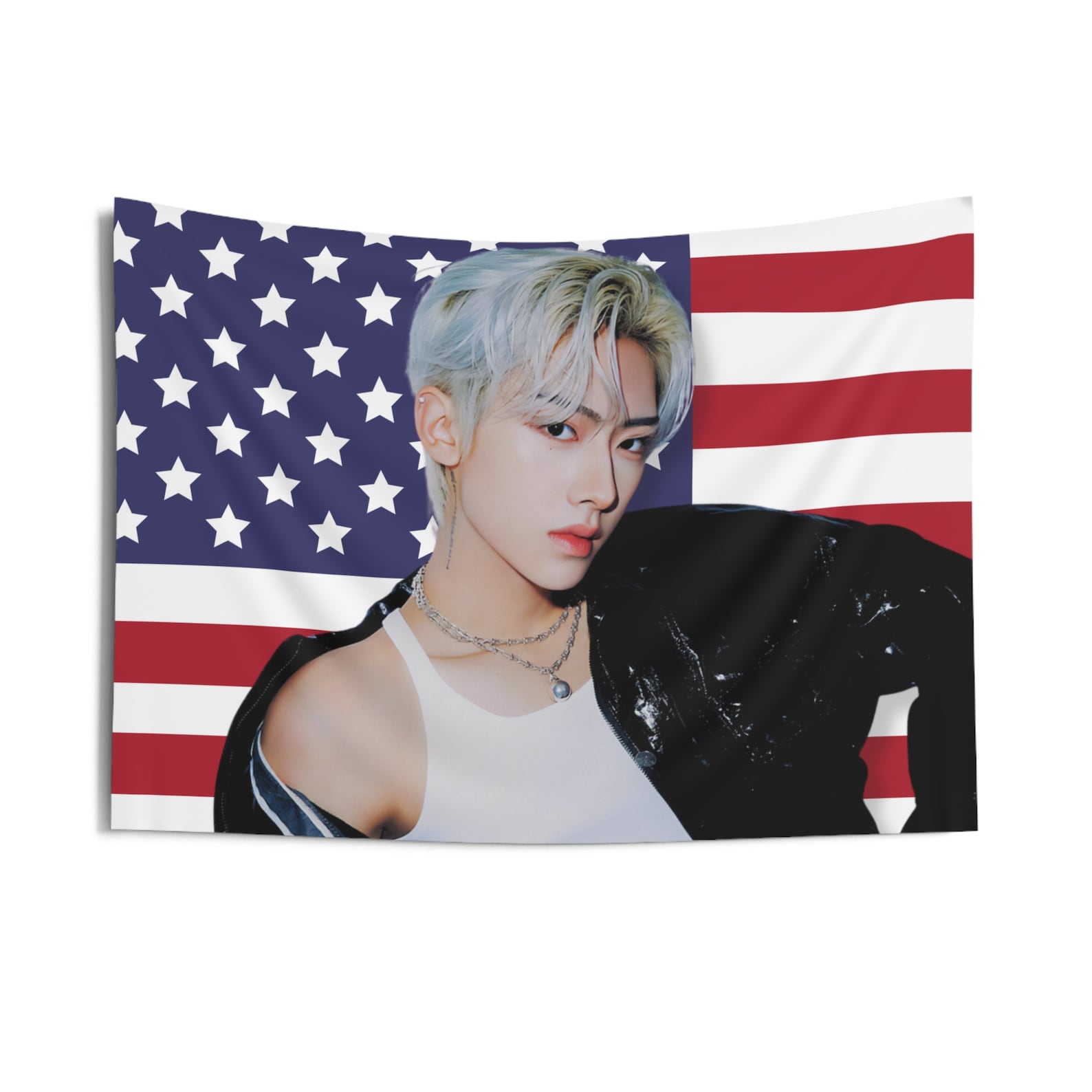 Zb1 Ricky Flag Banner, Zerobaseone Ricky Kpop American Flag Tapestry ...