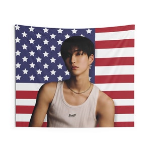 Riize Seunghan Flag Banner, Riize Seunghan American Flag Tapestry ...