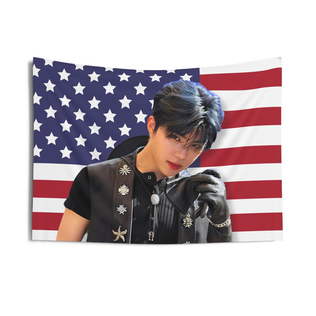 Zb1 Gunwook Cowboy America Flag, Zerobaseone Members Kpop Flag, Zb1 ...
