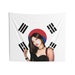 ITZY Yeji Instagram South Korea Flag, Itzy World Tour Kpop Flag, Born ...