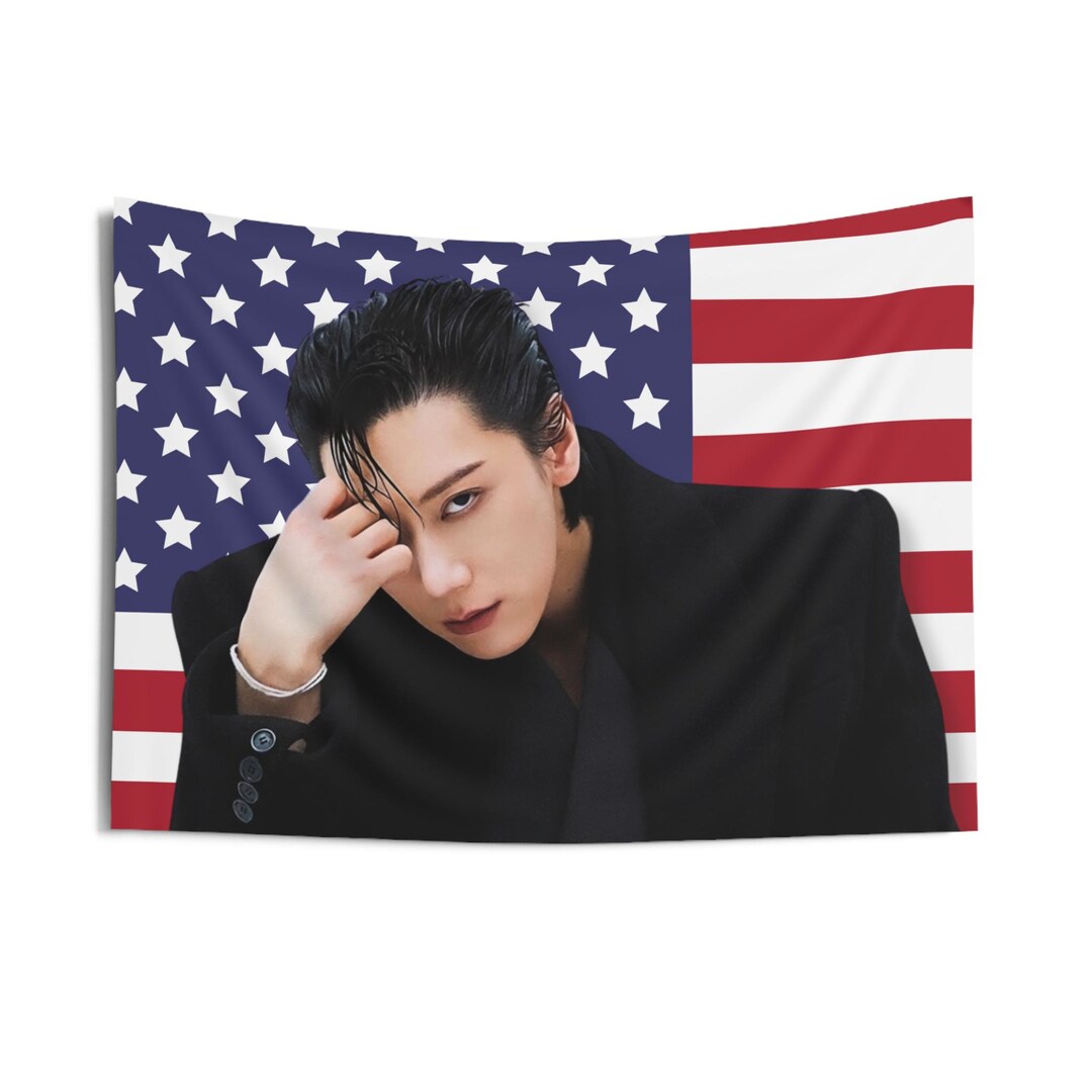 Nct Ten Flag Banner, Nct Ten Kpop American Flag Tapestry, Nct Ten Kpop ...