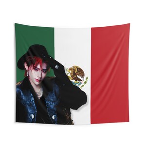 Zb1 Ricky Cowboy Mexico Flag Banner, Zerobaseone Members Kpop Flag, Zb1 ...