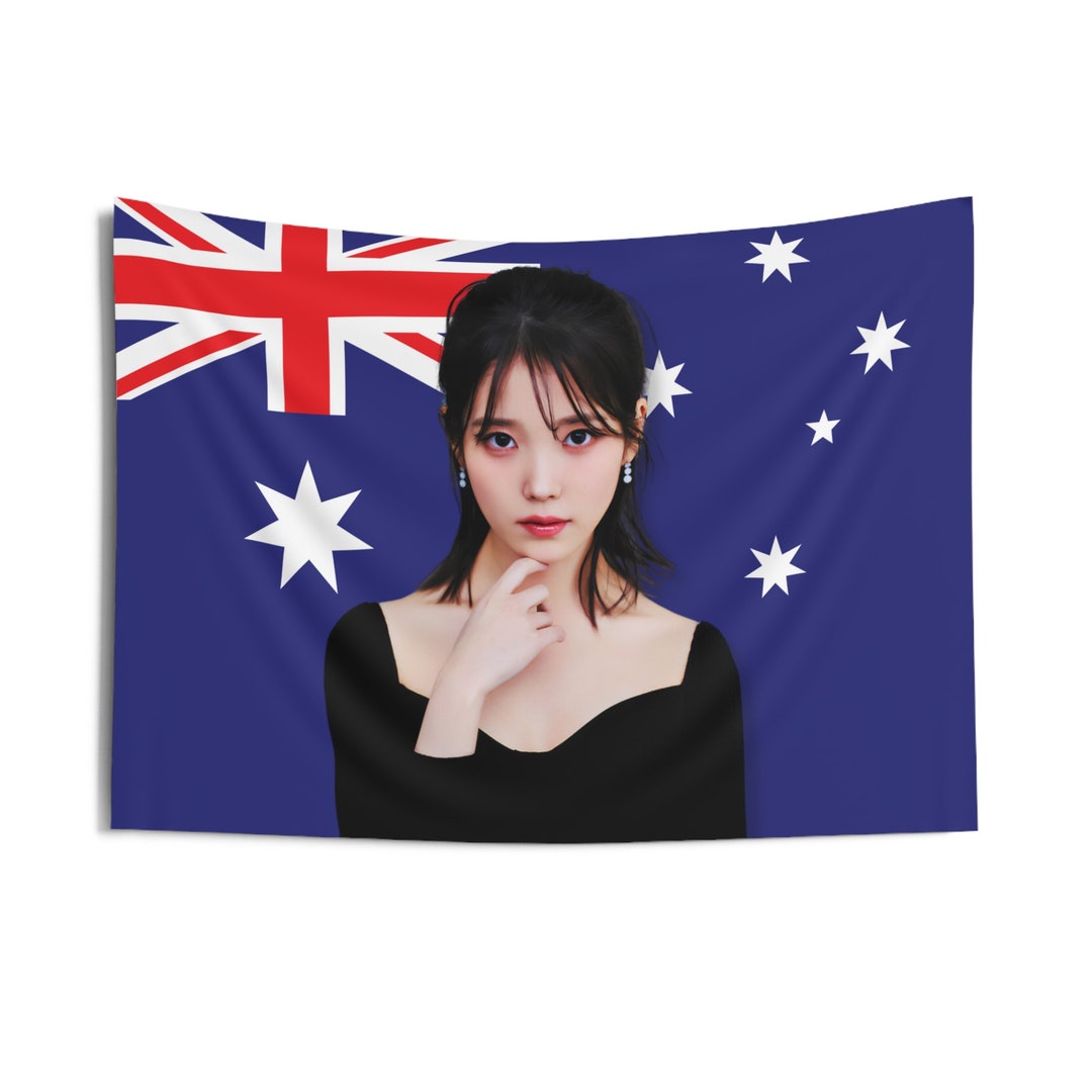 IU Tour 2024 Australia Flag Banner, IU Love Wins Kpop Flag, Iu Concert ...