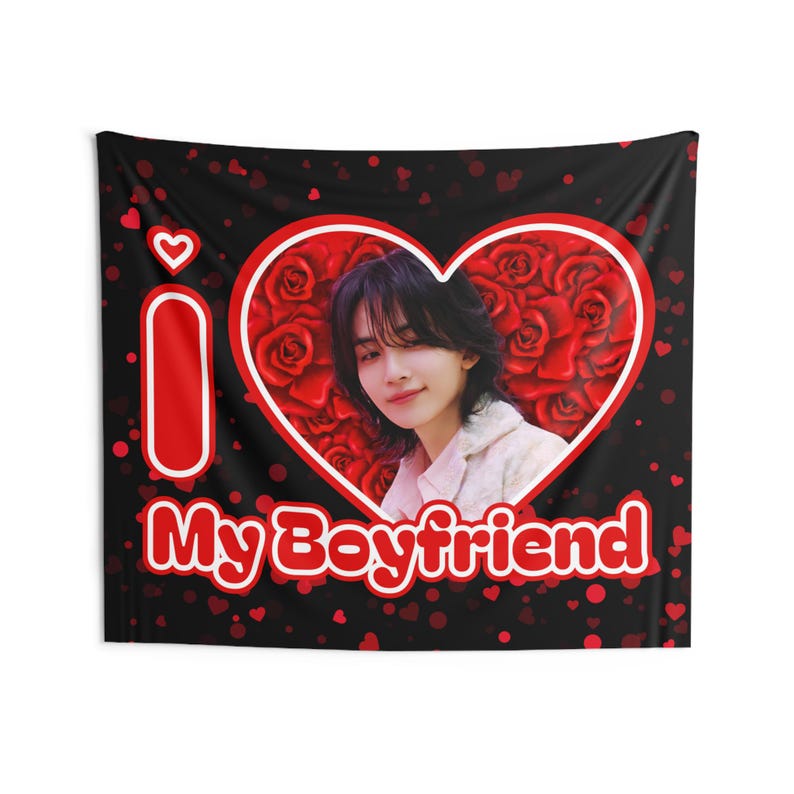 Svt Jeonghan I Love My Boyfriend Banner, Seventeen Members Kpop Flag ...