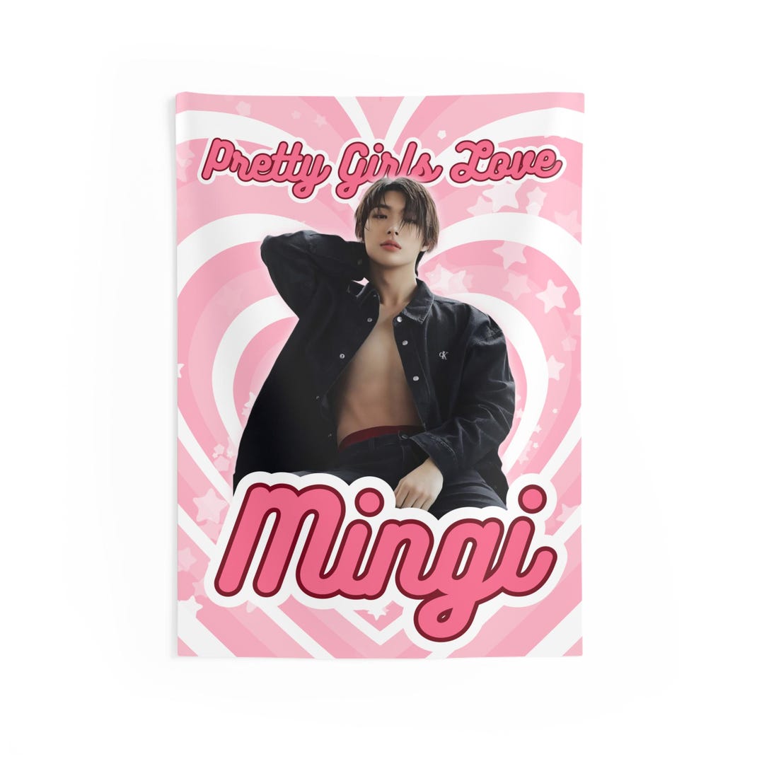 Ateez Mingi Pretty Girls Concert Banner, Ateez Members Kpop Flag, Ateez ...