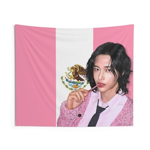 Riize Wonbin Pink Mexico Flag Banner, Riize Members Kpop Flag, 119 ...