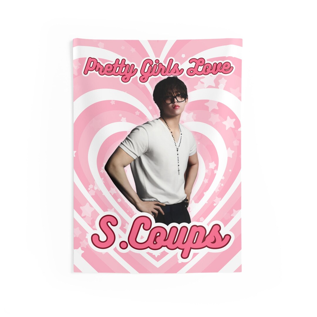 Svt Scoups Magazine Pretty Girls Banner, Seventeen Members Kpop Flag ...