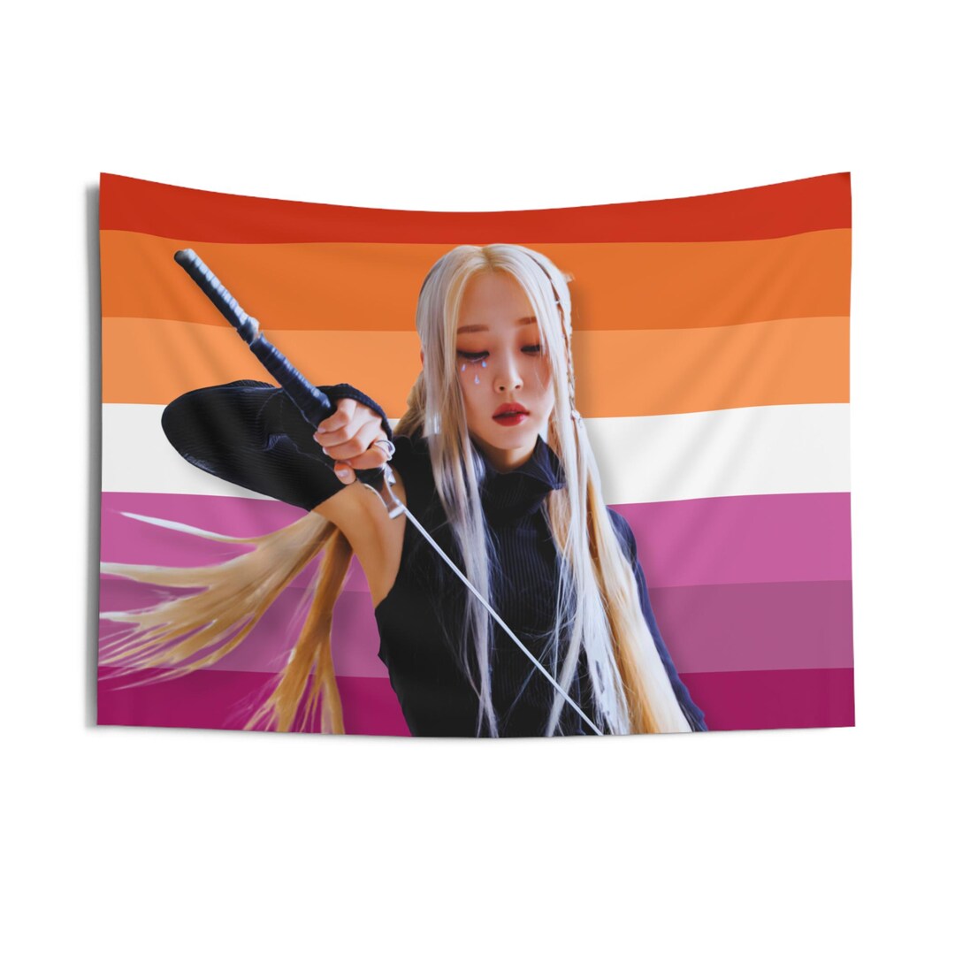 Mamamoo Moonbyul Lesbian Flag Banner, Mamamoo Kpop Flag, Moonbyul Tour ...