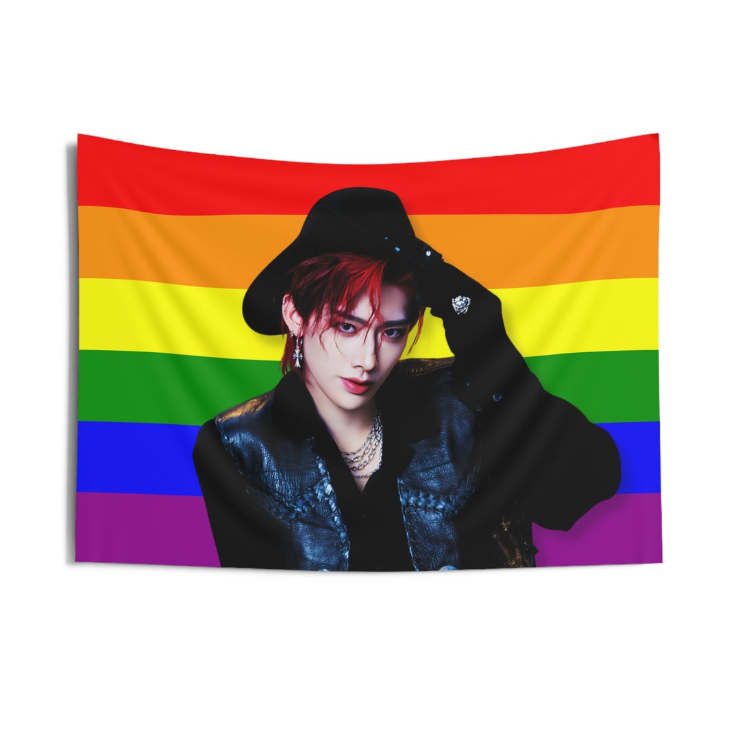 Zb1 Ricky Gay Cowboy Pride Flag Banner, Zerobaseone Members Kpop Flag ...