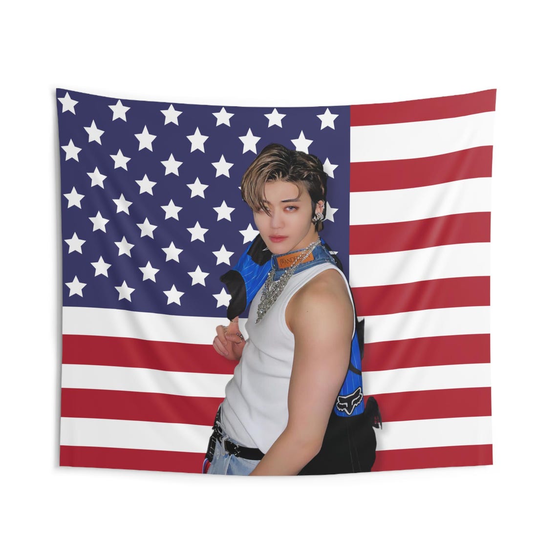 Nct Jaemin Biceps Flag Banner, Nct Jaemin Kpop American Flag Tapestry ...