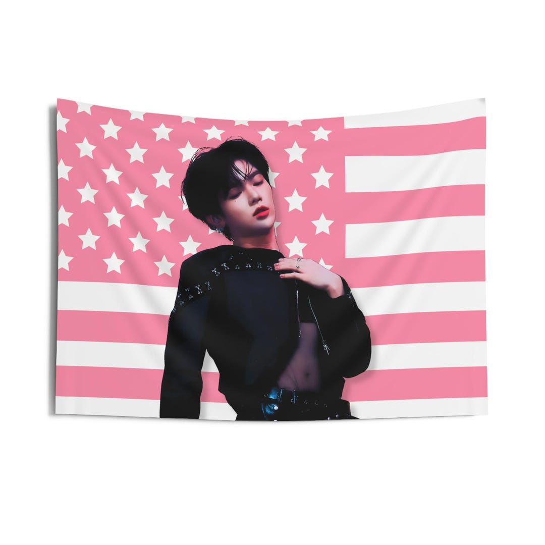 ZB1 Zhang Hao Abs Pink America Flag, Zerobaseone Members Kpop Flag, ZB1 ...