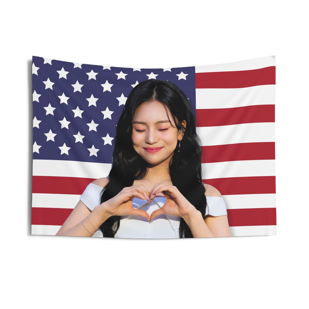 Viviz Umji Heart Pink America Flag, Kpop Viviz Tour 2024 Flag, Viviz ...